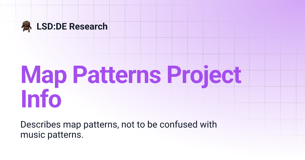 Map Patterns Project Info | LSD:DE Research